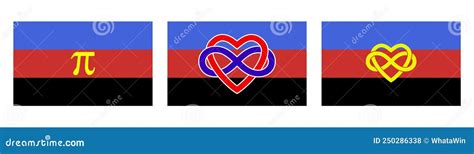 Polyamory Movement Symbol Flat Icon Flag Of Love Polyamorous Stock
