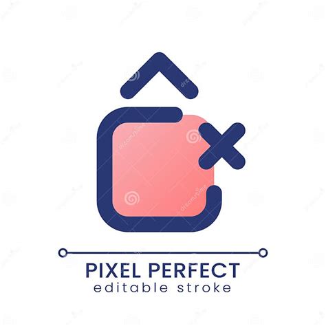 Remove Jump Animation Effect Pixel Perfect Gradient Fill Ui Icon Stock