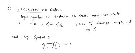 [solved] which logic gate is represented by the logic equation f course hero