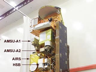 Nasas Aqua Satellite In High Bay Airs