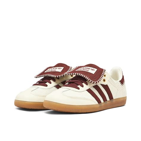 Adidas Samba X Wales Bonner White Burgundy Fashionmarshall Shoes