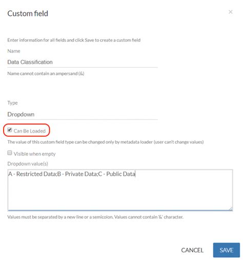 Bring Your Own Metadata Using Custom Fields
