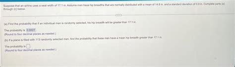 Solved A Find The Probabiity That It An Individual Man Is