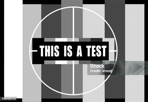 Test Pattern Stock Illustration Download Image Now Abstract Backgrounds Black And White