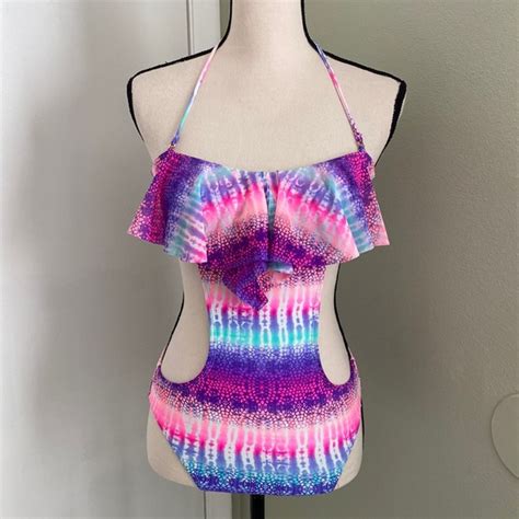 Bongo Swim Bongo Womans Tie Dye Monikini One Piece Swimsuit Poshmark