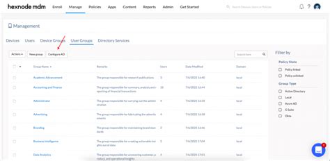 User Groups Hexnode Help Center
