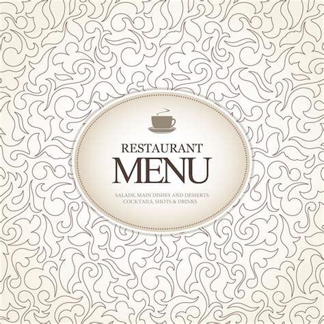 Premium Vector Luxury Menu Background