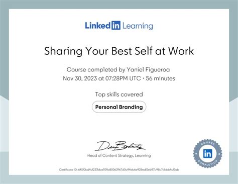 Yaniel Figueroa On Linkedin Certificate Of Completion