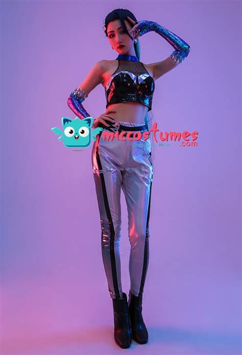 Kaisa Cosplay League Of Legends Lol Costume Full Set For Sale Small Hair Clips Long