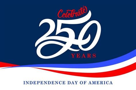 America 250th Anniversary Banner Royalty Free Vector Vectorstock