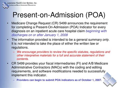 Ppt Hospital Acquired Conditions Present On Admission Indicator Powerpoint Presentation Id