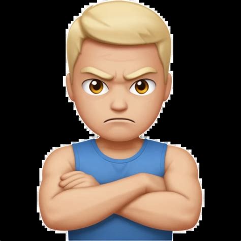 Make A Emoji Of A 😤 Person Crossing Their Arms Emoji Ai Emoji Generator