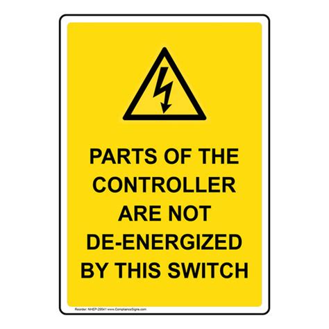 Vertical Sign Shock Hazard Parts Of The Controller
