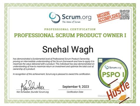 Snehal Wagh Csm® Safe ® On Linkedin Pspo Productowner