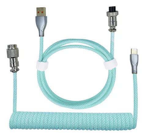 Cable De Datos De Tipo C A Usb Cable Enrollado Para Teclado Cuotas sin interés