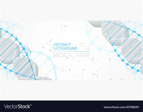 Science Template Abstract Background With A 3d Vector Image