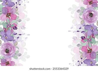 Purple Flower Border Clipart 6 Clipart Station Images