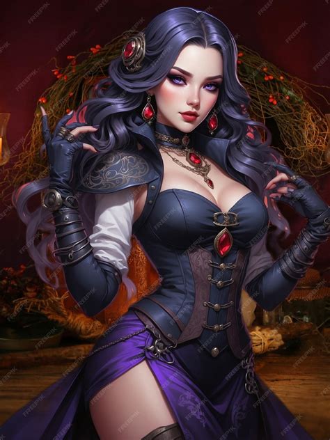 Premium Ai Image Anime Fantasy Girl Character