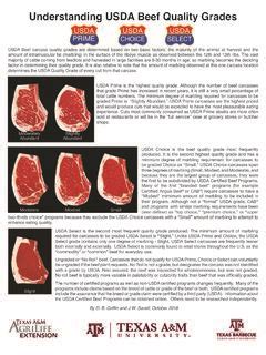 Understanding Usda Beef Quality Grades Meat Science Understanding
