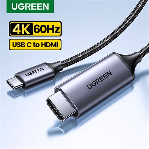 Ugreen Usb C Hdmi Cable Type C To Hdmi 4k For Tv Converter For Macbook Pro Air Ipadpro Samsung