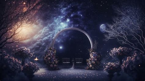 Wedding Moonlight Night Romantic Powerpoint Background For Free