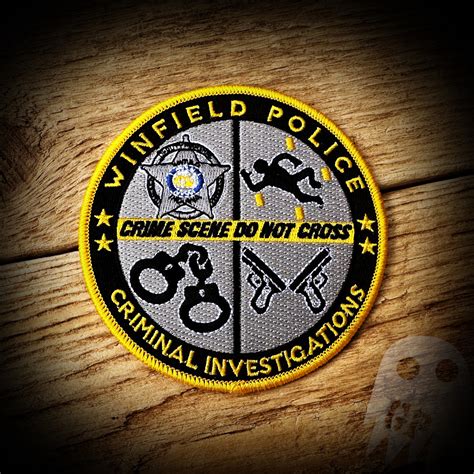 Patch Winfield In Pd Criminal Investigations Patch Authentic Ghost Patch