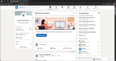 Task2 Create Linkedin Profile Kiran Sagar Pythonlife Komari Uma Bharathi
