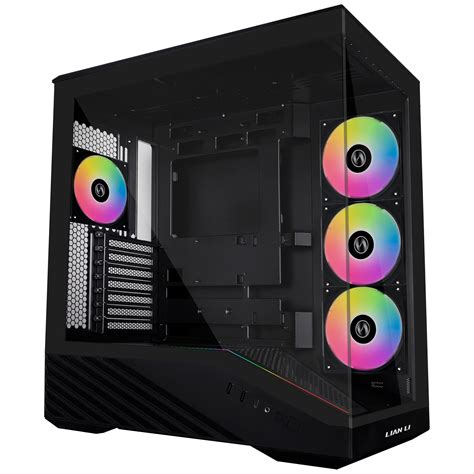 Lian Li Vector V100 Pc Case Midi Tower Atx Rgb Tempered Glass Black