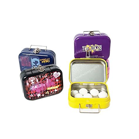 Wholesale Free Sample Food Grade Custom Mini Metal Vintage Candy Tin