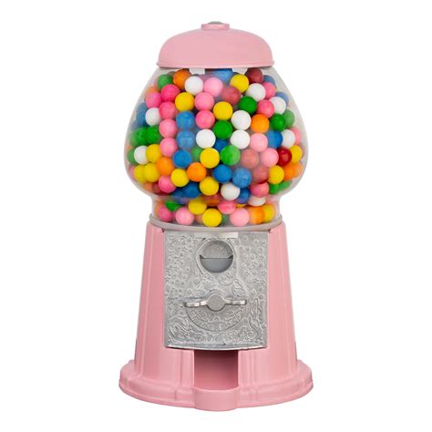 Buy Bubble Gum Pink Gumball Machine Retro Style Candy Dispenser For