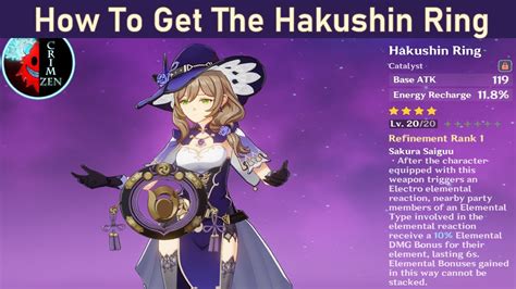 Genshinimpact How To Get The Hakushin Ring New Inazuma Catalyst