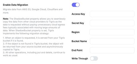 Bucket Settings Tigris Object Storage Documentation