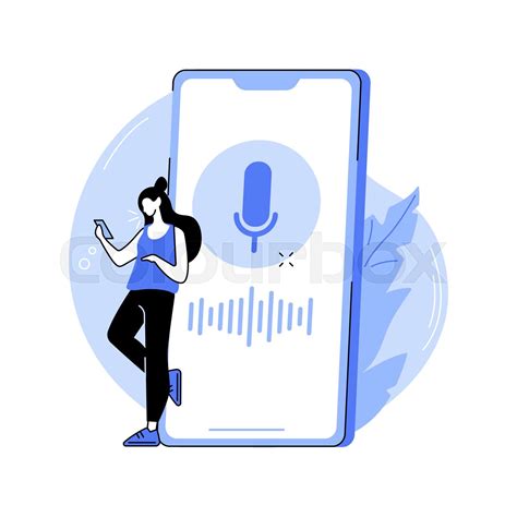 Speech Recognition Isolated Cartoon Vector Illustrations Stock