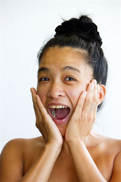 Woman Sticking Tongue Out Stock Image Image Of Playful 169682253