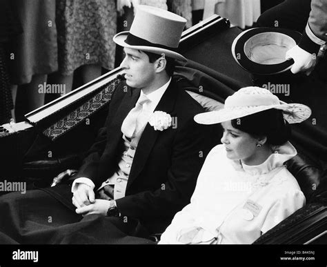 Prince Andrew Duke Of York With The Duchess Of Roxburghe June 1981
