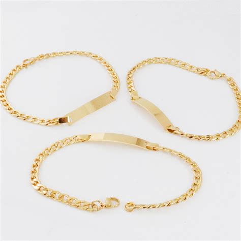 Custom Gold Bracelet Menengraved Bracelet Name Bracelet Men Gold