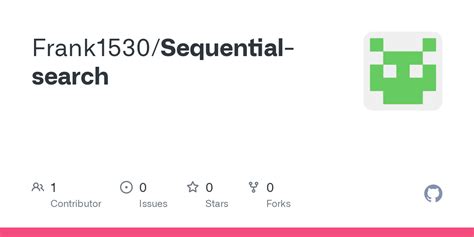 Github Frank1530sequential Search