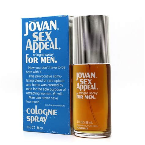 Jovan Sex Appeal By Coty 30 Oz 88 Ml Cologne Spray For Men Vintage