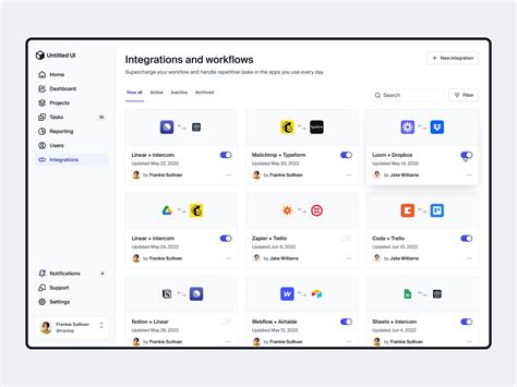 Integrations And Workflows — Untitled Ui Chatbot Integrity Chatbot