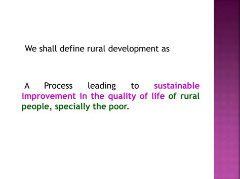 Rural Development Meaning Definition And Concepts Pptx