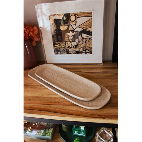 Bandeja De Cerâmica Oval G Mimogaleria