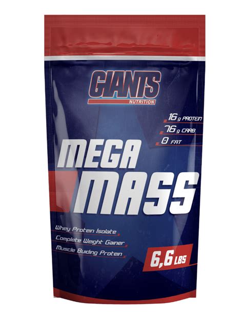 Mega Mass 3kg Giants Nutrition Suplementos