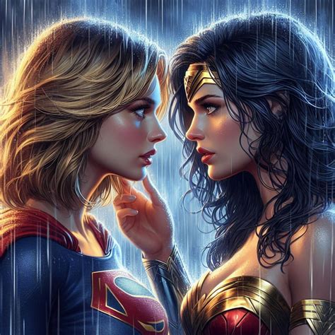 Supergirl And Wonder Woman Ai Art By Evandromarquesamv On Deviantart