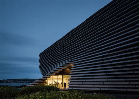 Kengo Kumas Vanda Dundee Photographed At Sunrise And Sundown