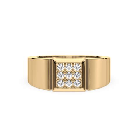 Mens Diamond Accent Ring Customized Mens Ring In Dubai