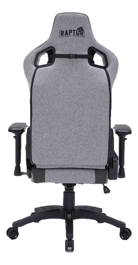 Silla Gamer Raptor Throne R20 Tela Gris Est Metal H 130kg Rms Enlinea