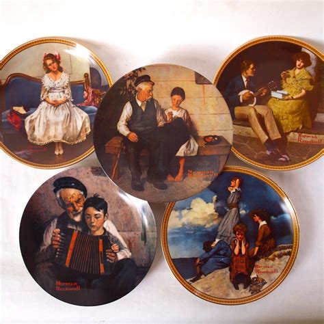 Norman Rockwell Plates Etsy
