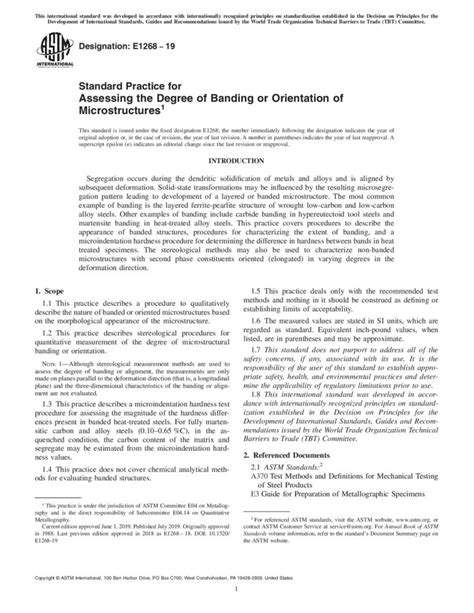 Astm E1268 19 评定显微结构带状或定向程度的标准实施规程 标准全文