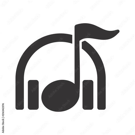 Earphone Logo Headphone Logo Headset Symbol Vector Eps Stock Vector Adobe Stock