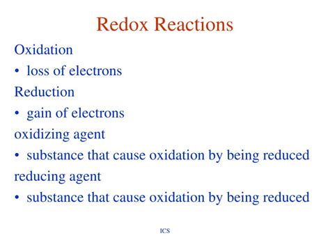 PPT Redox Potentials PowerPoint Presentation Free Download ID
